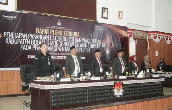 KPU Bolsel Resmi Tetapkan Pasangan Calon Bupati Dan Wakil Bupati Terpilih Iskandar Kamaru ...